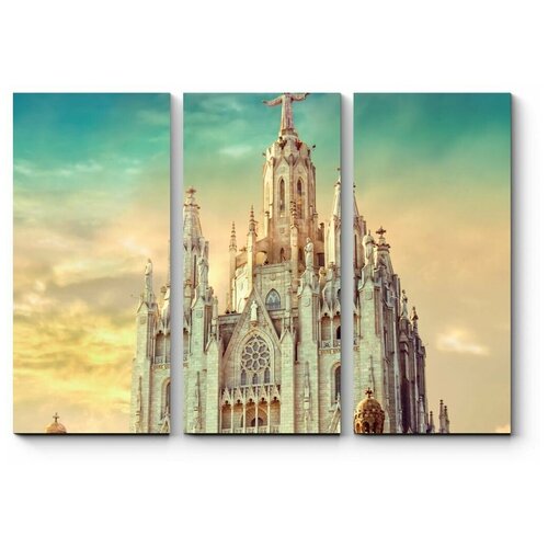 Модульная картина Храм Святого Сердца, Барселона140x100