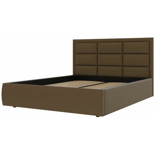 Интерьерная кровать Нью 1600 с ящиком коричневый