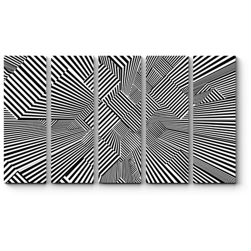 Модульная картина Трехмерный лабиринт 90x54