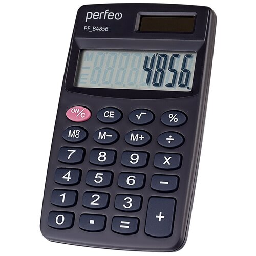 Калькулятор Perfeo PF_B4856, карманный, 8-разр, черный