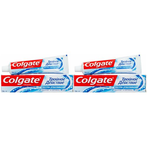 Зубная паста Colgate Тройное действие Экстра Отбеливание 100 мл. х 2 шт.