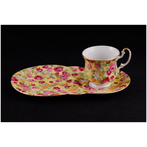 Чайный сервиз на 1 персону Leander Моника "Яркие цветы" 2 предмета