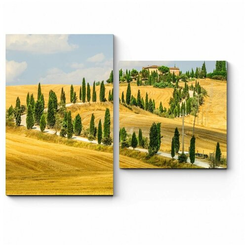 Модульная картина Старая ферма в Тоскане 170x128