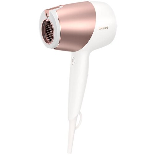 Фен Philips BHD827/00, 1800Вт, белый и золотистый