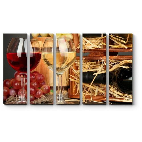 Модульная картина Ароматное вино180x108