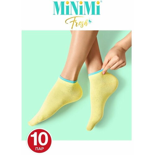 Носки MiNiMi, 10 пар, размер 35-38 (23-25), желтый
