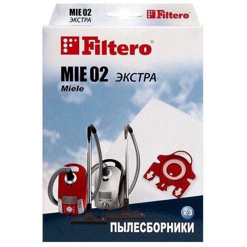 Мешки для пылесосов Miele, Filtero MIE 02 экстра (3 штуки) (PN: MIE 02).