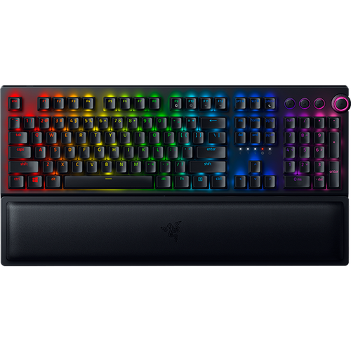 Игровая беспроводная клавиатура Razer BlackWidow V3 Pro Razer Green / Clicky, черный, 1 шт.