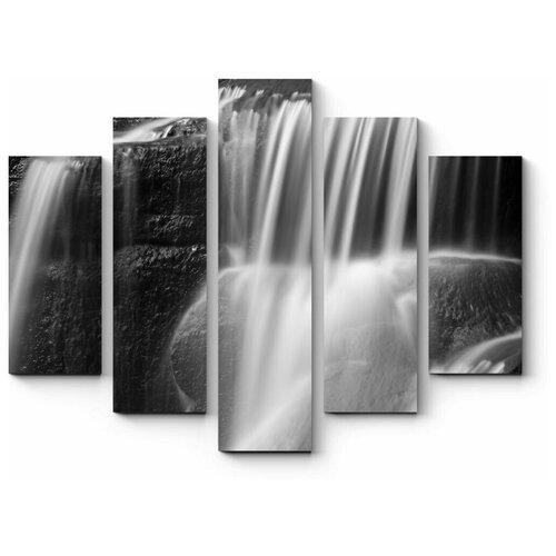 Модульная картина Монохромный водопад85x68
