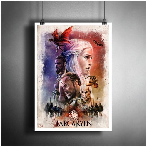 Постер плакат для интерьера "Сериал: Игра Престолов. Game of thrones"/ Декор дома, офиса, комнаты A3 (297 x 420 мм)