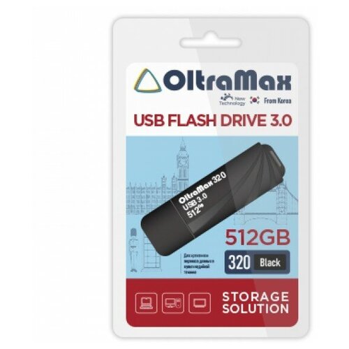 USB флэш-накопитель (OLTRAMAX OM-128GB-320-Black USB 3.0)