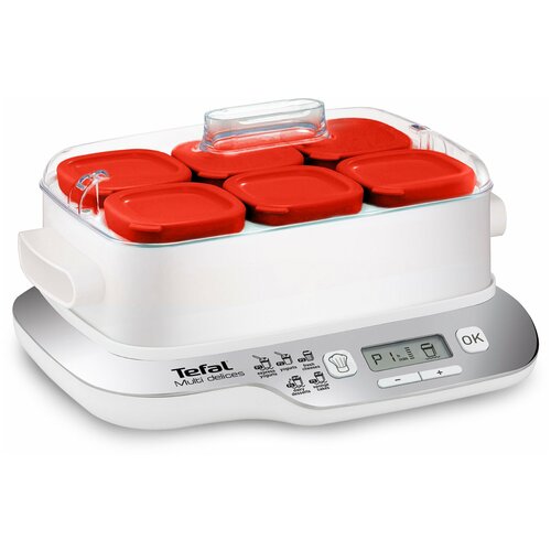 Йогуртница Tefal YG660132, серебристый/белый