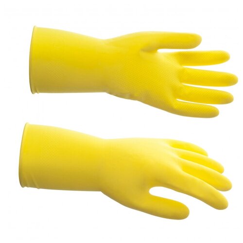 Перчатки латексные HQ Profiline многоразовые желтые р. M