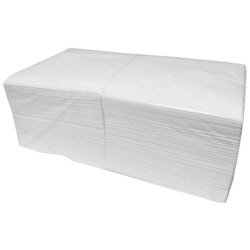 Салфетки бумажные 33x33см, 3-слойные, белые, 200шт, 9 уп.