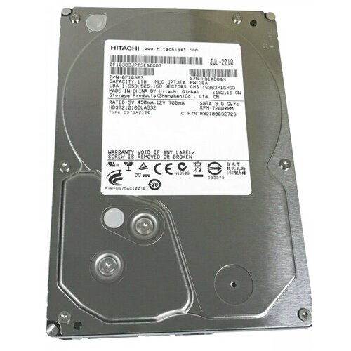 Жесткий диск Hitachi 0F10383 1Tb SATAII 3,5" HDD