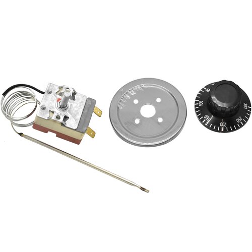 Терморегулятор (термостат) для плиты универсальный, 50-300C, L-1000мм, шток-16мм, 2 контакта