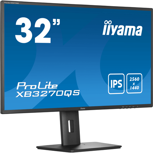 IIYAMA Монитор LCD 31.5' 16:9 2560х1440(WQHD) IPS, nonGLARE, 300cd/m2, H178°/V178°, 1200:1, 80M:1, 1.07B Color, 4ms, HDMI, DP, Height adj, Tilt, Speakers, Audio out, 3Y, Black