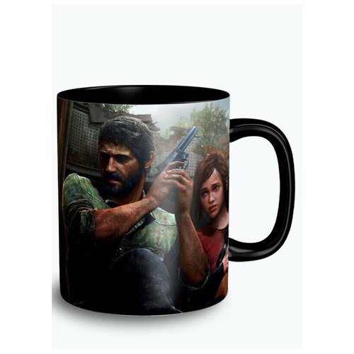 Кружка черная игры the last of us одни из нас (ласт оф ас , элли, джоэл, дина) 11503