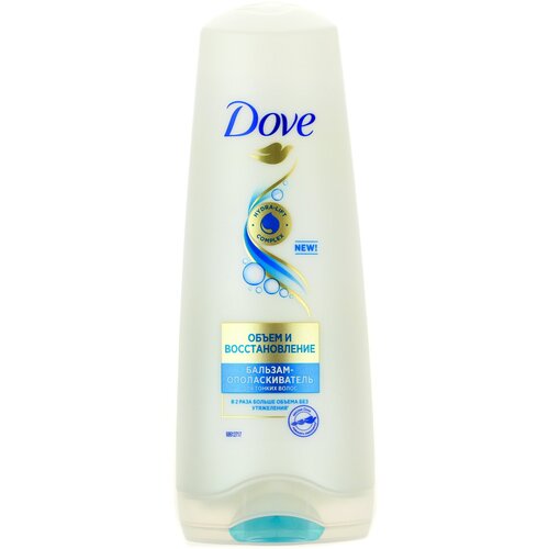 Dove / Дав Hair Therapy Бальзам-ополаскиватель для тонких волос Объем и восстановление 200мл / уход за волосами