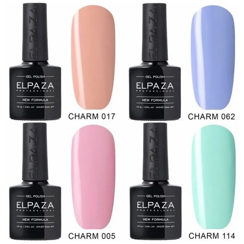 Набор ELPAZA CHARM Professional/Гель-лак/4 шт. по 10мл.
