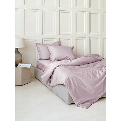 Комплект постельного белья La Prima постельное белье сатин фиалковый, размер 2 спальный (175x215см)