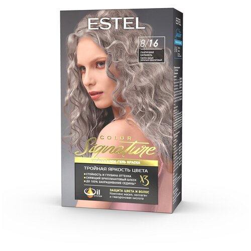 ESTEL Стойкая крем-гель краска для волос COLOR Signature, 8/16 лакричная карамель, 120 мл