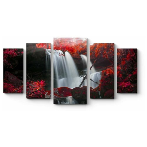 Модульная картина Осенний водопад в Таиланде 210x116