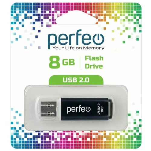 USB флешка Perfeo USB 8GB C13 Black
