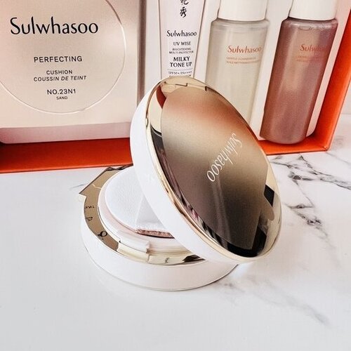 Sulwhasoo Антивозрастной кушон (тон 23 sand) Perfecting Cushion set Composed