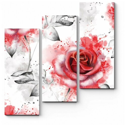 Модульная картина Розы прекрасные 110x117