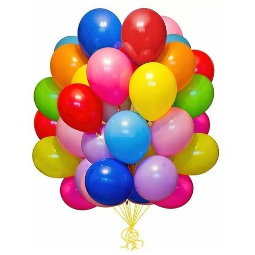 Воздушные шары LETI 12", пастель, латекс, в наборе 100 шт., цвета МИКС