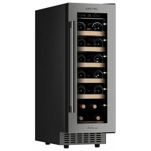 Винный холодильный шкаф Meyvel MV19-KST1 компрессорный (встраиваемый / отдельностоящий холодильник для вина на 19 бутылок)