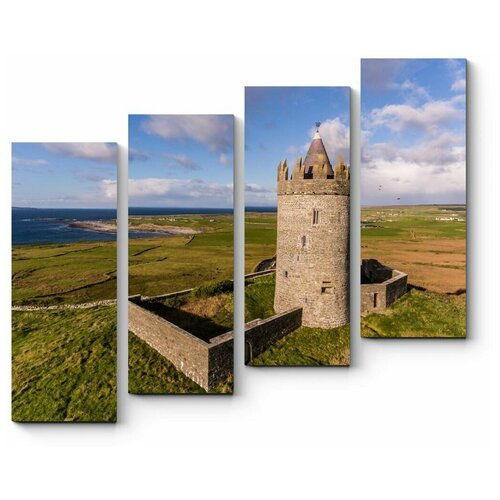 Модульная картина Башня замка в Ирландии170x147