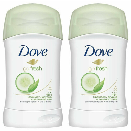 Антиперспирант Dove Go Fresh Прикосновение свежести, стик, 40 мл, 2 шт.