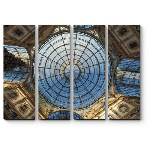 Модульная картина Стеклянный купол Миланского собора150x113