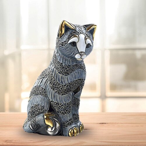 Статуэтка керамическая Полосатая кошка