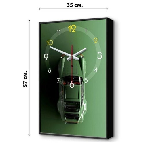 TIMEBOX Часы-картина настенные, интерьерные "Машина", плавный ход, 1АА, 57 х 35 х 4 см