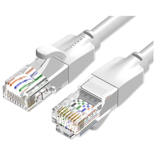 Vention Патч-корд прямой Ethernet UTP cat.6, RJ45 сетевой кабель для ноутбука, роутера, кабель локальной сети, длина 1.5 м, цвет серый