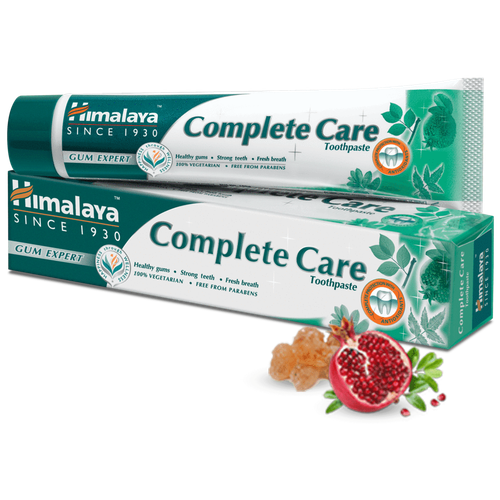 Зубная паста Комплексный уход Хималая (Complete Care Toothpaste Himalaya Herbals) антибактериальная, от зубного налета, 80 гр.