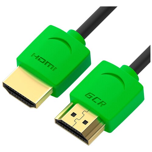Аксессуар GCR Slim HDMI 2.0 30cm Green GCR-51578