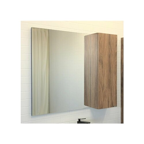 Зеркало-шкаф Comforty Порто-90 дуб темно-коричневый
