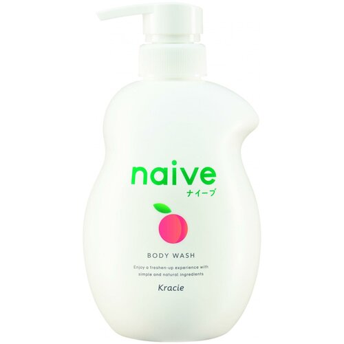 "Naive" Мыло жидкое для тела с экстрактом листьев персикового дерева , 530 мл