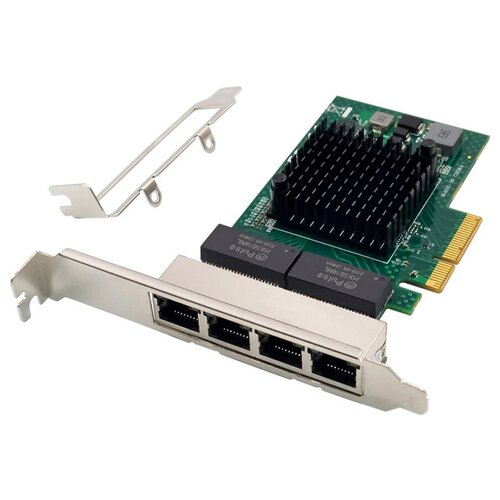 Сетевая карта PCIe x1 (BCM5719) 4 x RJ45 Gigabit Ethernet | ORIENT XWT-BM19L4PE4