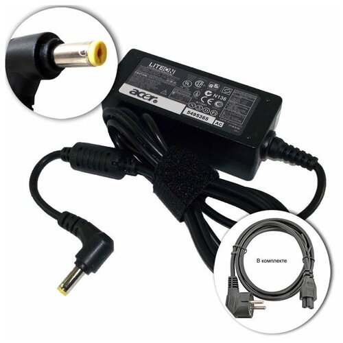 Для Aspire 1410-232G25i Acer Зарядное устройство блок питания ноутбука (Зарядка адаптер + сетевой кабель/ шнур)