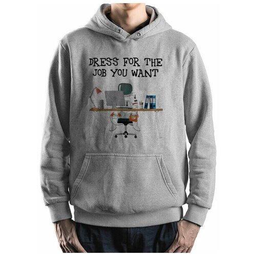 Худи DS Apparel, размер XXL, серый