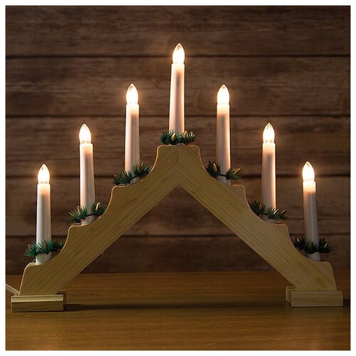 Koopman Светильник-горка Рождественские Свечи 32*22 см, 7 электрических свечей AX8000095