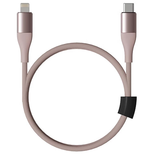 Кабель Solove USB Type-C - Lightning 1 метр DW5 Pink RUS, 1677646