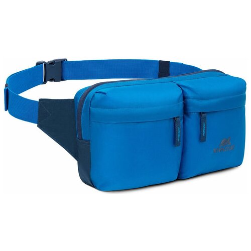 RIVACASE 5511 light blue / Поясная сумка-слинг для смартфона, планшета до 10,1/Водоотталкивающая ткань