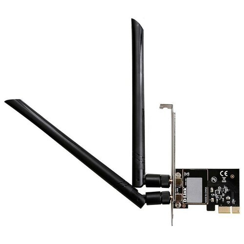 Сетевой адаптер WiFi D-Link DWA-582/RU DWA-582 PCI Express (ант. внеш. съем) 2ант.