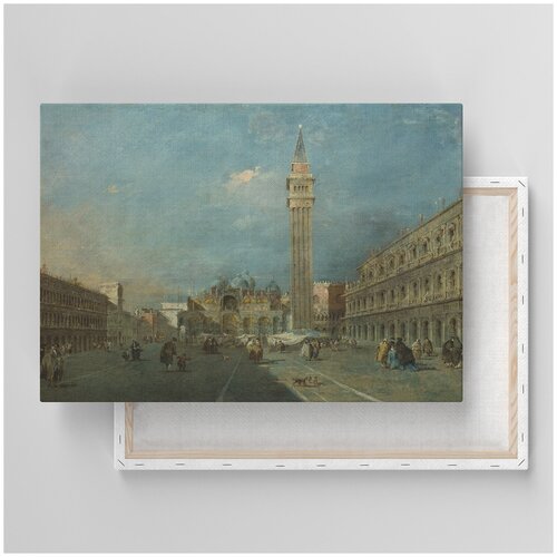 Картина на холсте с подрамником / Francesco Guardi / Гварди Франческо - Венеция Пьяцца Сан Марко